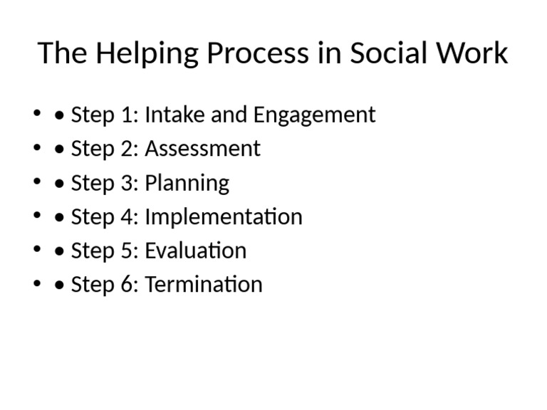 The Helping Process | PDF