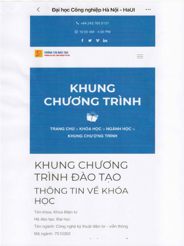 Khung CT Đào T o | PDF