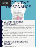 Festinger's 1959 Cognitive Dissonance Study | PDF
