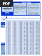 PRC Sample Answer Sheet For LET (Version 2.0) | PDF