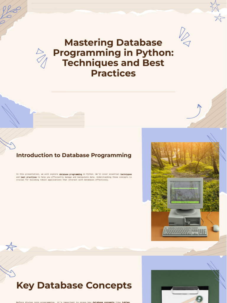 Slidesgo Mastering Database Programming in Python Techniques and Best Practices ...
