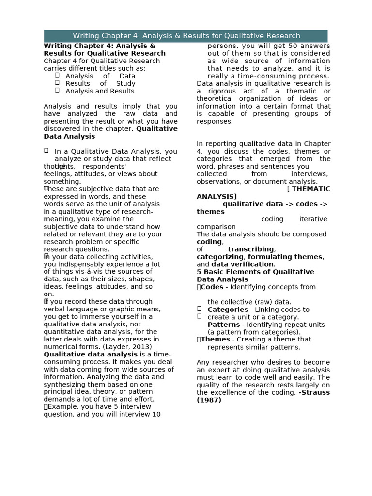 writing-chapter-4-analysis-results-for-qualitative-research.pdf | PDF ...