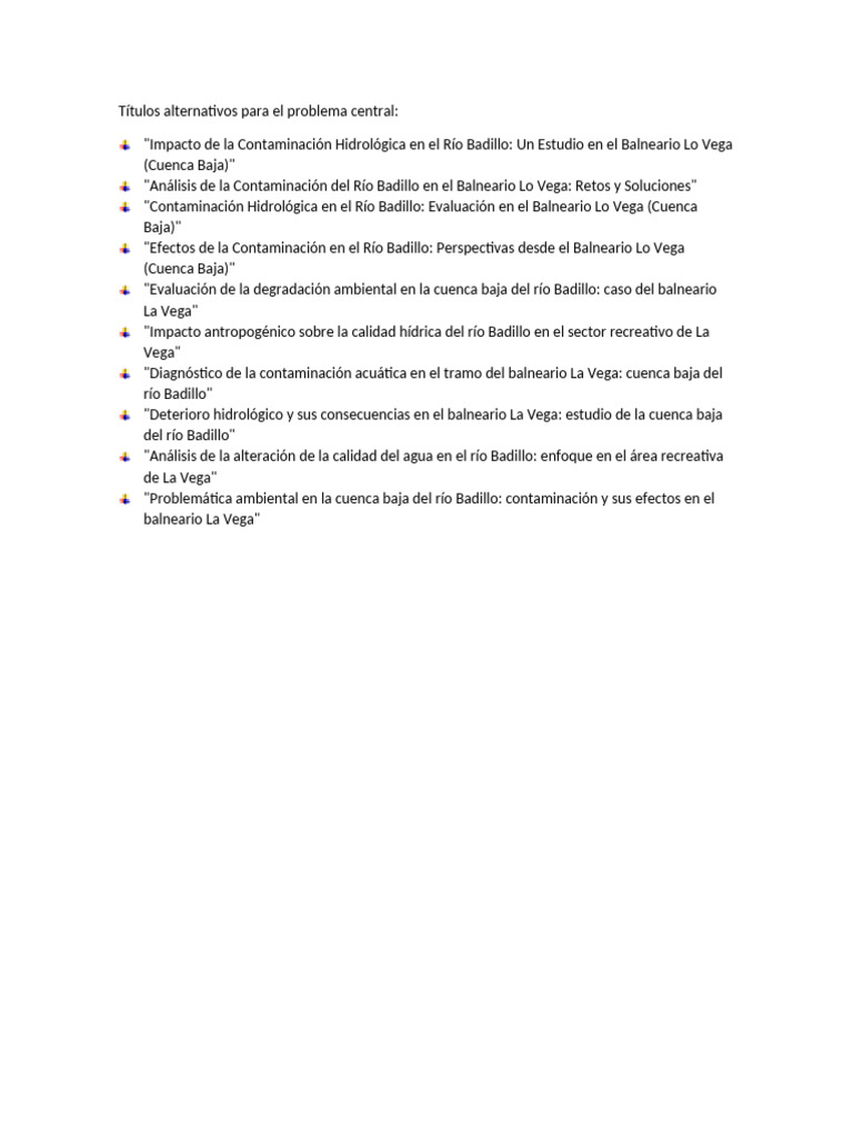 Titulos para El Trabajo de Proyecto de Investigación | PDF