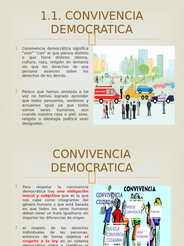 Convivencia Democratica | PDF | Democracia | Ideologías políticas