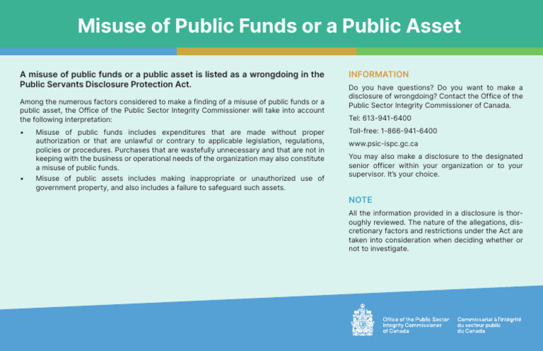 Card - Misuse of Public Funds or A Public Asset en | PDF | Governance ...