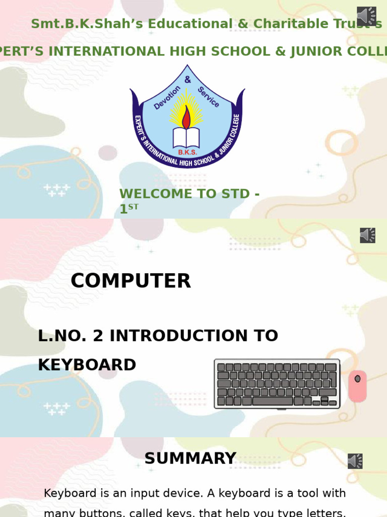 L.no.02.Introduction To Keyboard | PDF