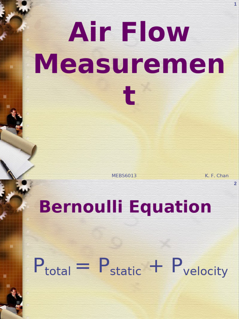 Air Flow Measurement Techniques | PDF