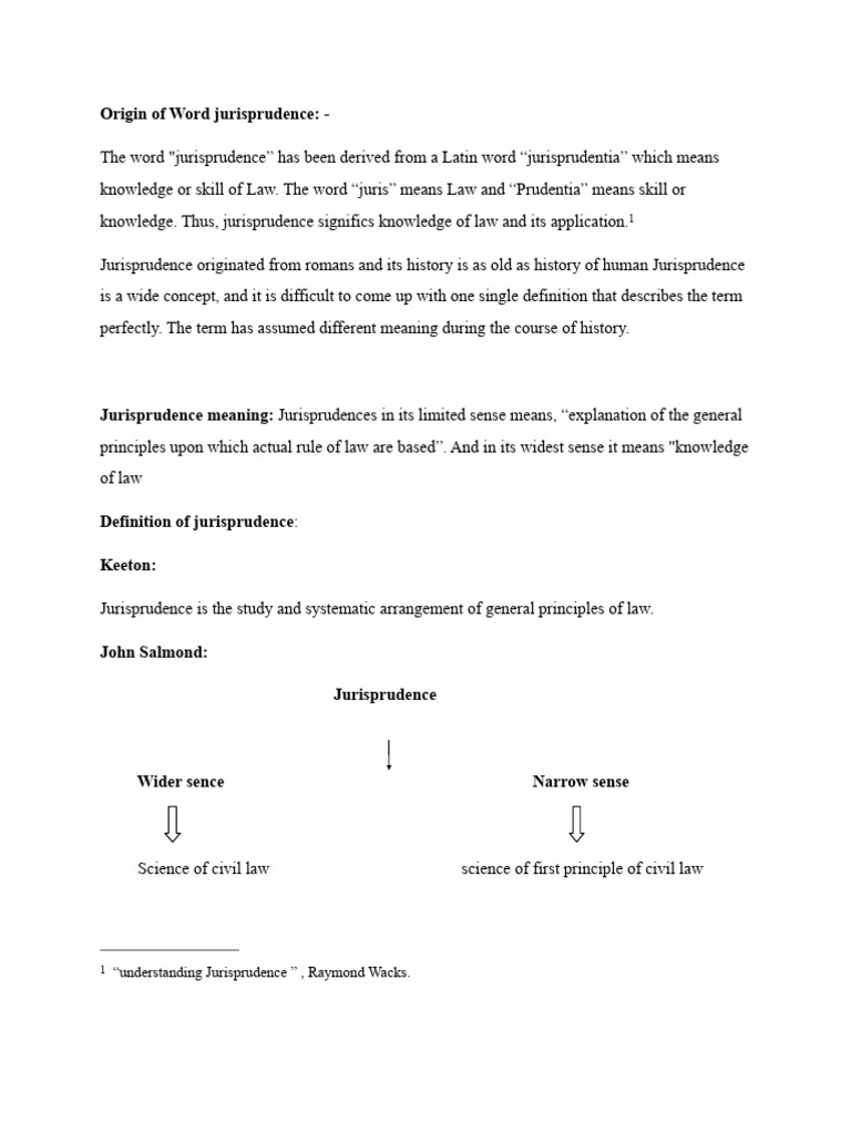 Understanding Jurisprudence: Definitions & Types | PDF | Jurisprudence ...