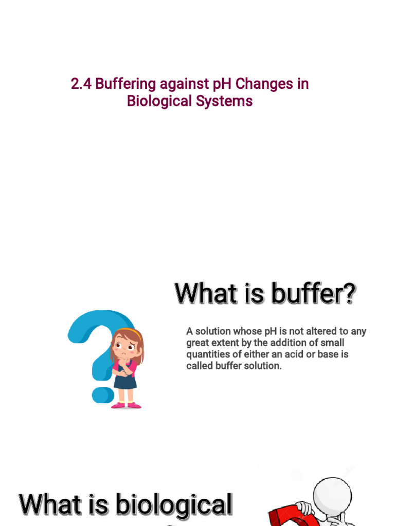 Biological Buffers Explained | PDF | Acid | Buffer Solution