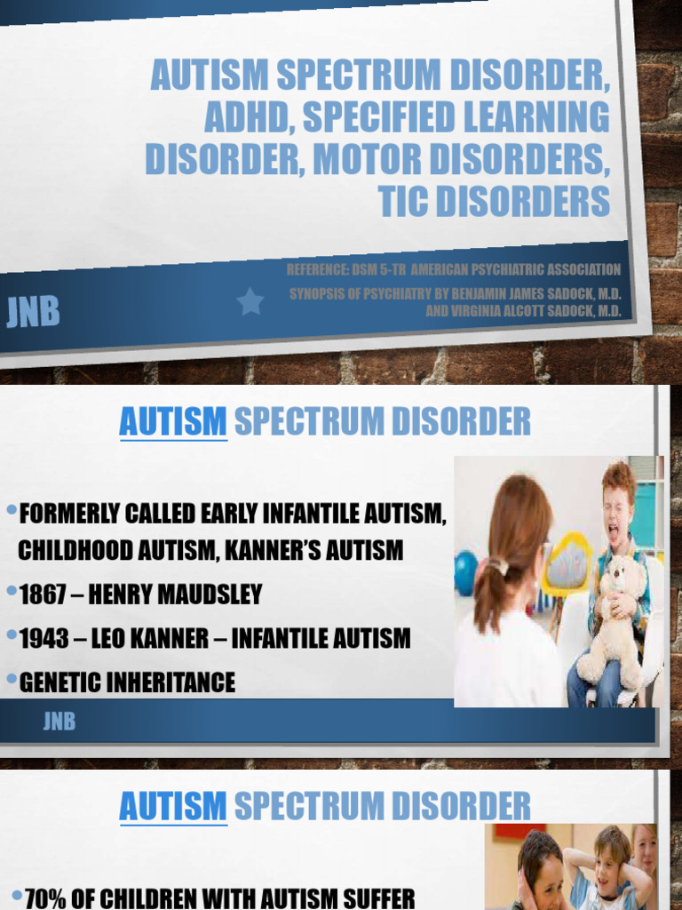 Autism Adhd Tic Motor JNB | PDF | Autism | Attention Deficit ...