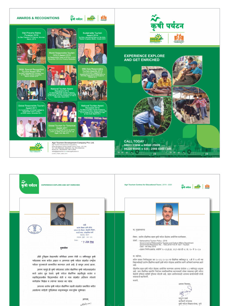 ATDC - Agri Tourism Educational Tours Brochure 2019 | PDF | Farms ...