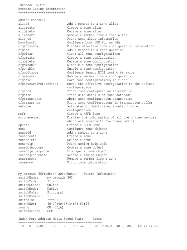 Brocade Commands | PDF | Telecommunications | Computer Networking