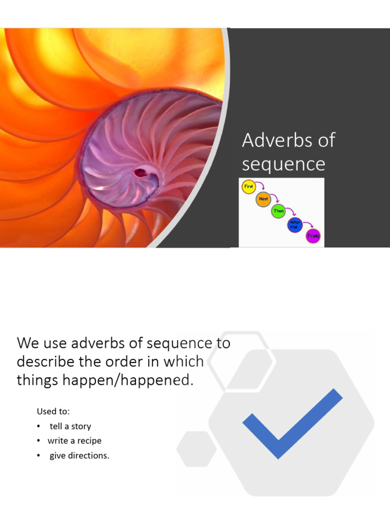 Adverbs of Sequence | PDF