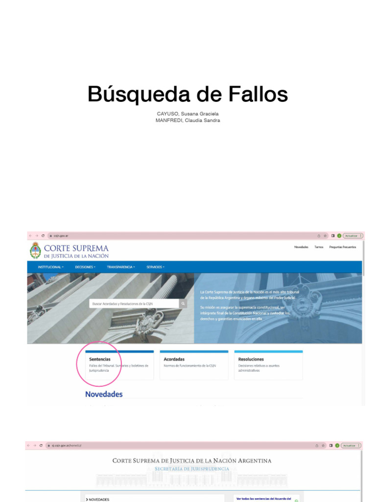 Como Se Busca Un Fallo | PDF