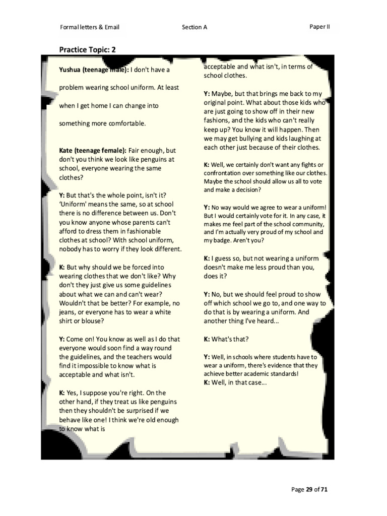 Formal Letter Assignment For 2024 December Break | PDF