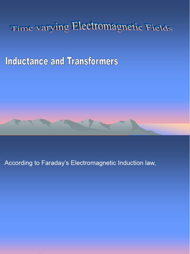 EM5 PPT32 Inductance Transformers | PDF | Transformer | Inductance