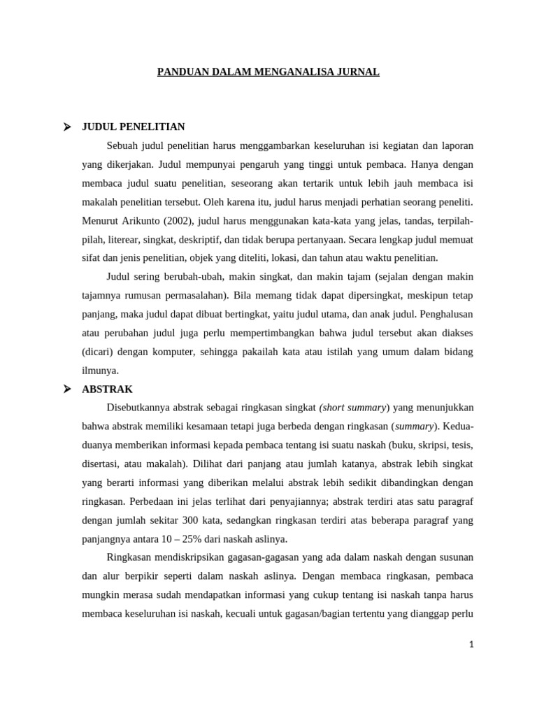 ebn.panduan analisa jurnal | PDF