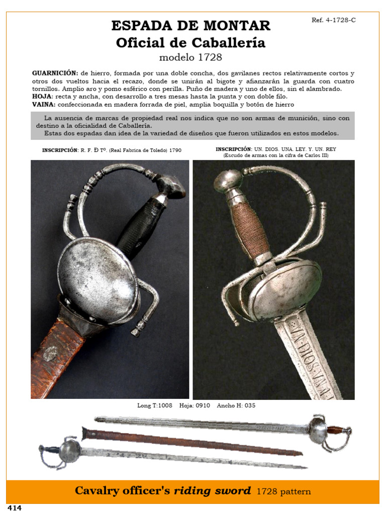 1728 Espada Caballería C | PDF