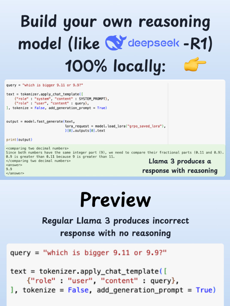 Step-By-Step Building A Reasoning Model (Like DeepSeek-R1) | PDF