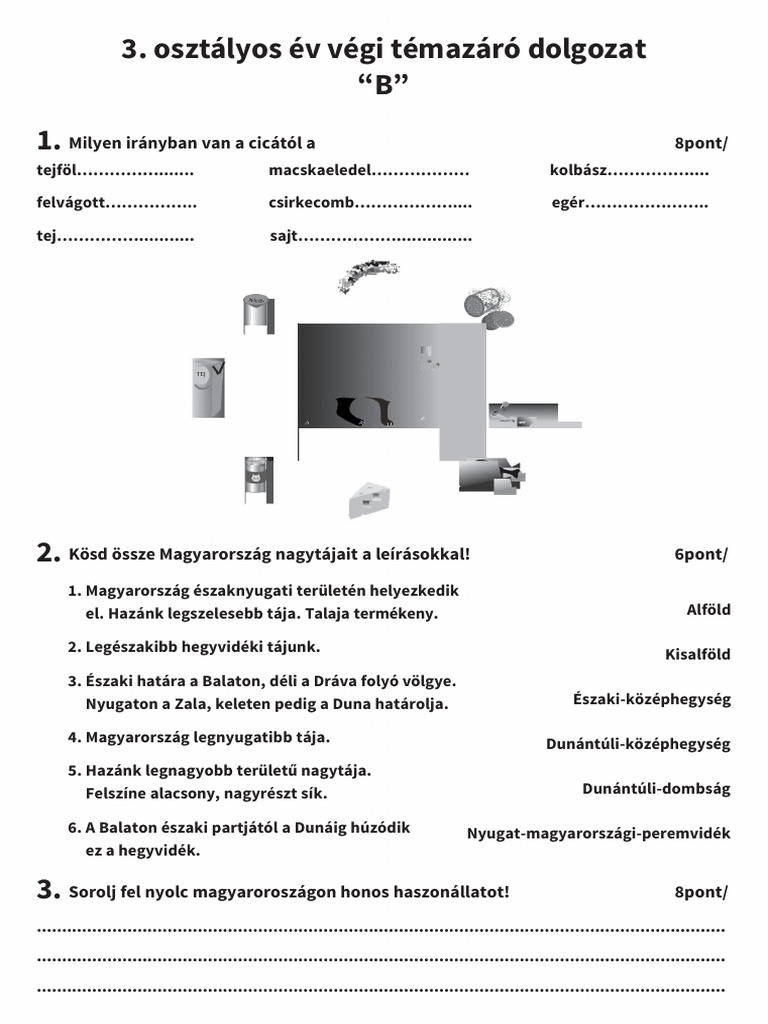 3.oszt - Ev - Vegi - B Környezet | PDF