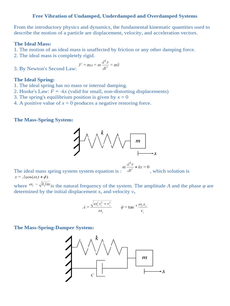 Vibration Analysis for Engineers | PDF