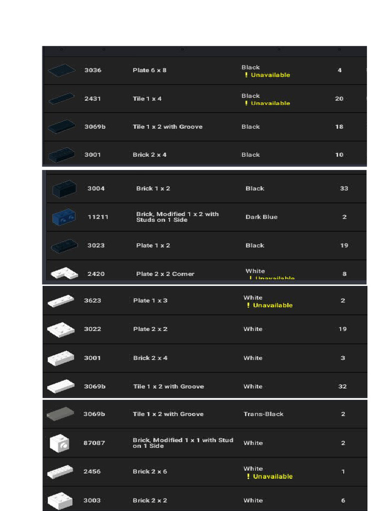 Camera Brick List Change | PDF