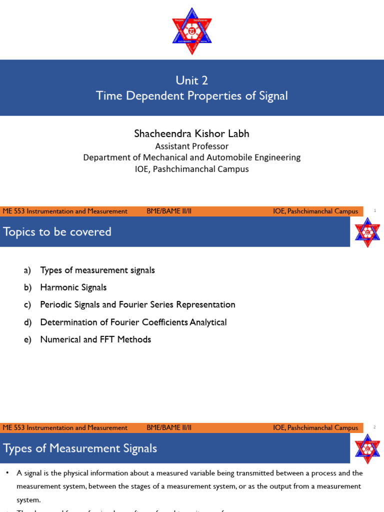 Ch-2-Time-dependent-properties-of-signal | PDF | Trigonometric ...