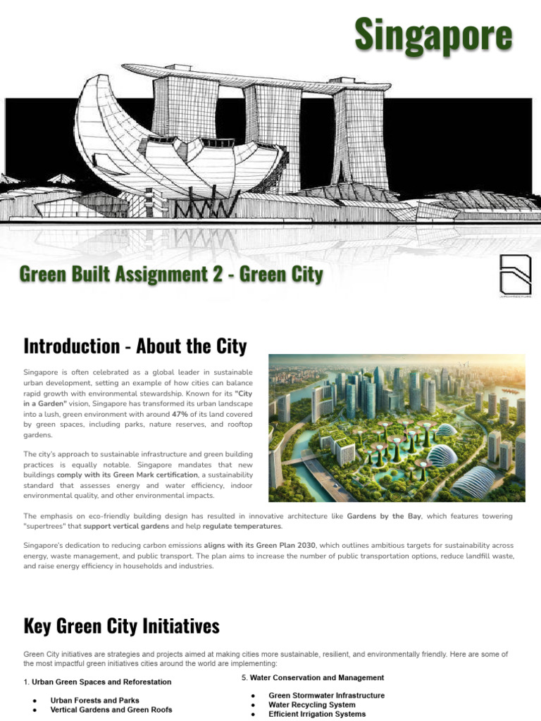 Singapore - Green City | PDF | Sustainable City | Infrastructure