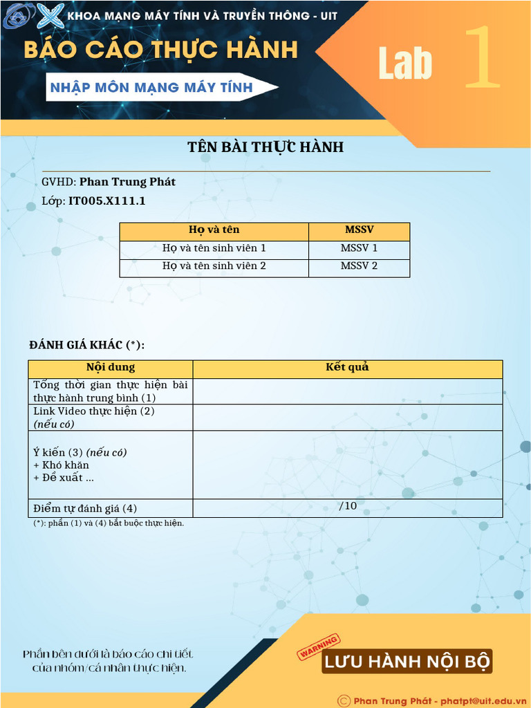 Report Template It005 2025 | PDF