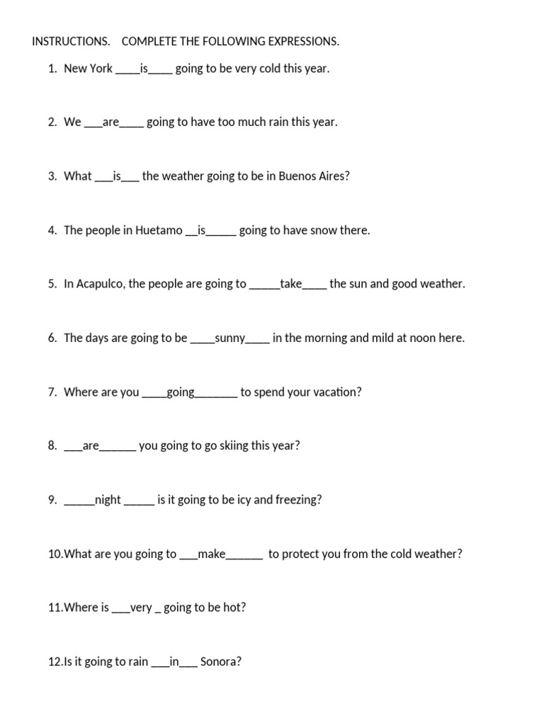 Complete The Blanks RML | PDF