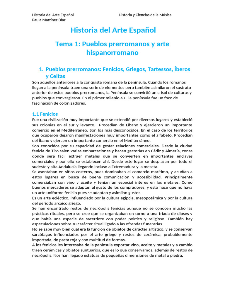 Arte Prerromano en la Península Ibérica | PDF