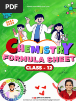 Class 11 Chemistry Formula Sheet. | PDF