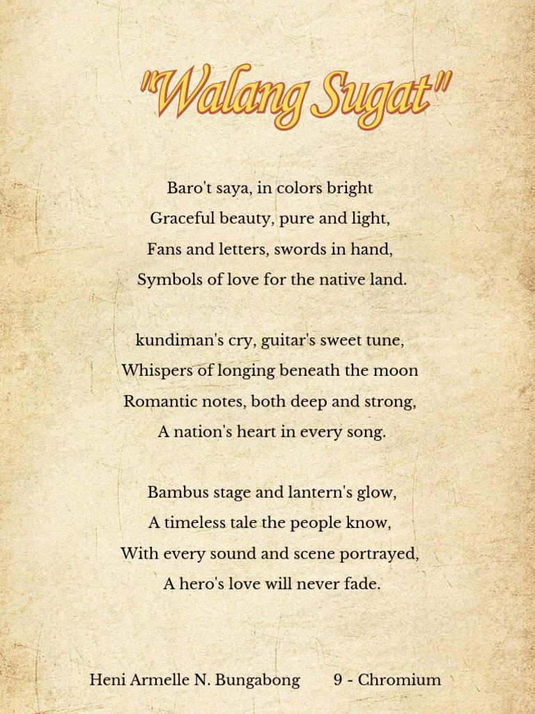 "Walang Sugat: A Celebration of Love" | PDF