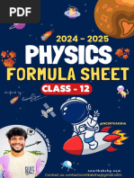 NCERT KAKSHA CLASS 12 CHEMISTRY FORMULA SHEET | PDF