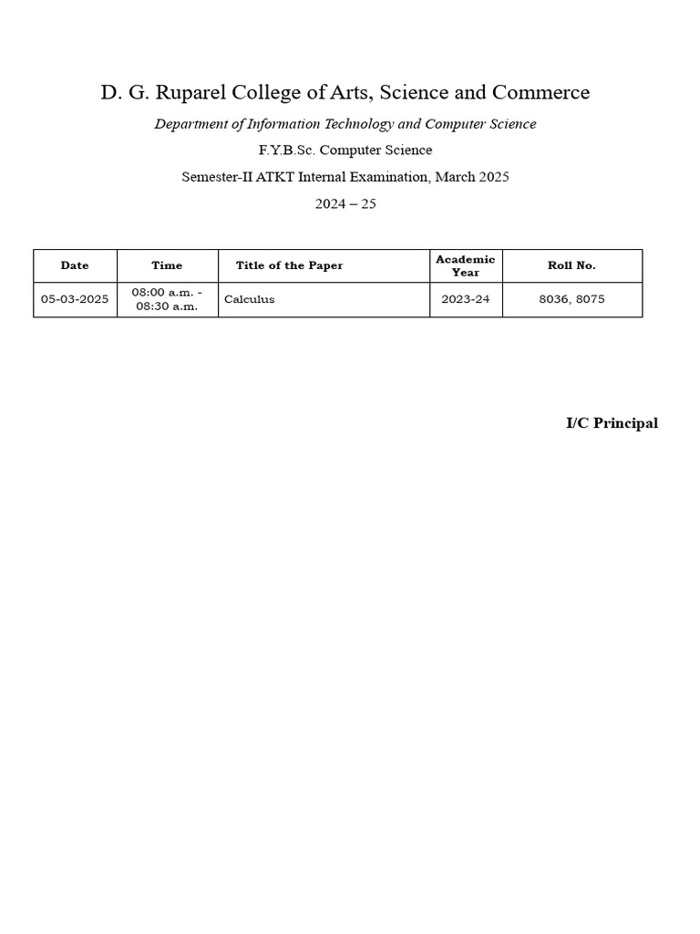 Sem-2 Sem-4 Atkt Internal Practical TT | PDF | Computer Science | Office Equipment