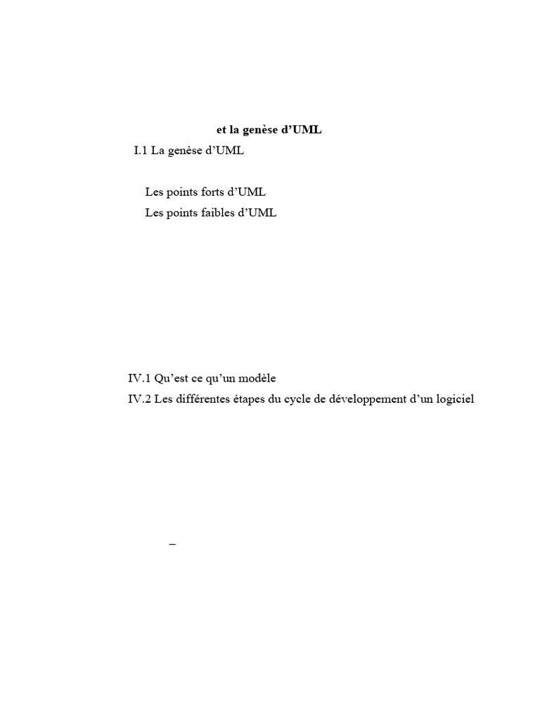 Introduction à UML et ses caractéristiques | PDF | Langage de ...