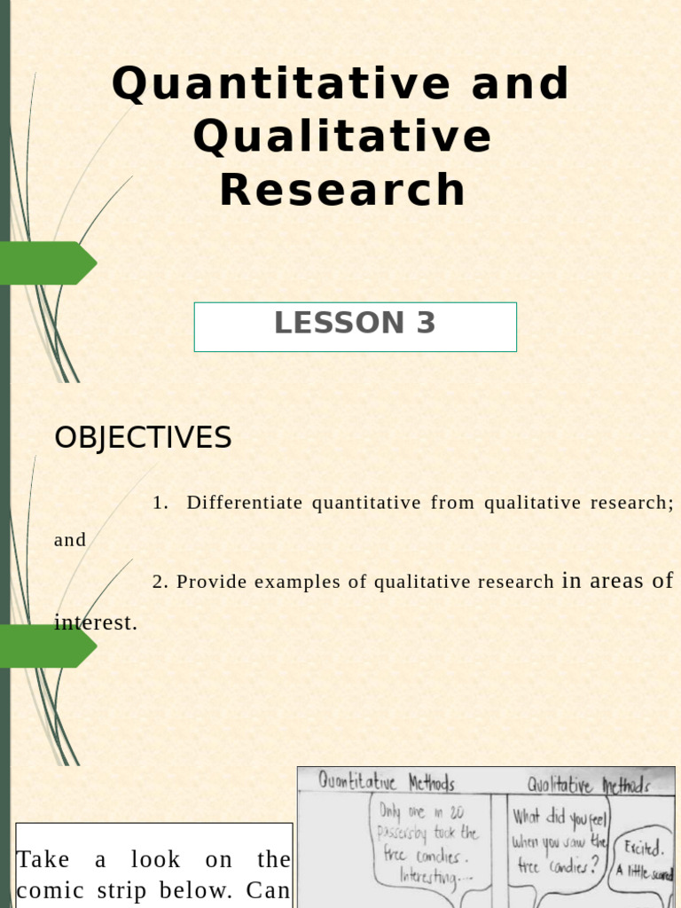 Quantitative vs Qualitative Research Guide | PDF | Qualitative Research ...