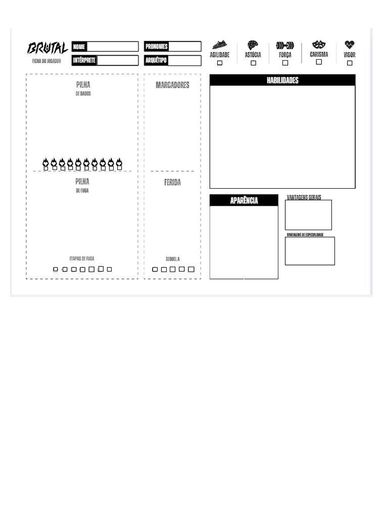 Ficha Brutal Rpg | PDF