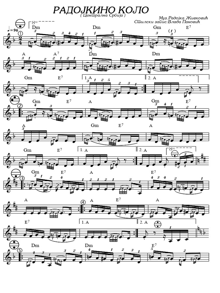 Radojkino Kolo Sheet Music | PDF