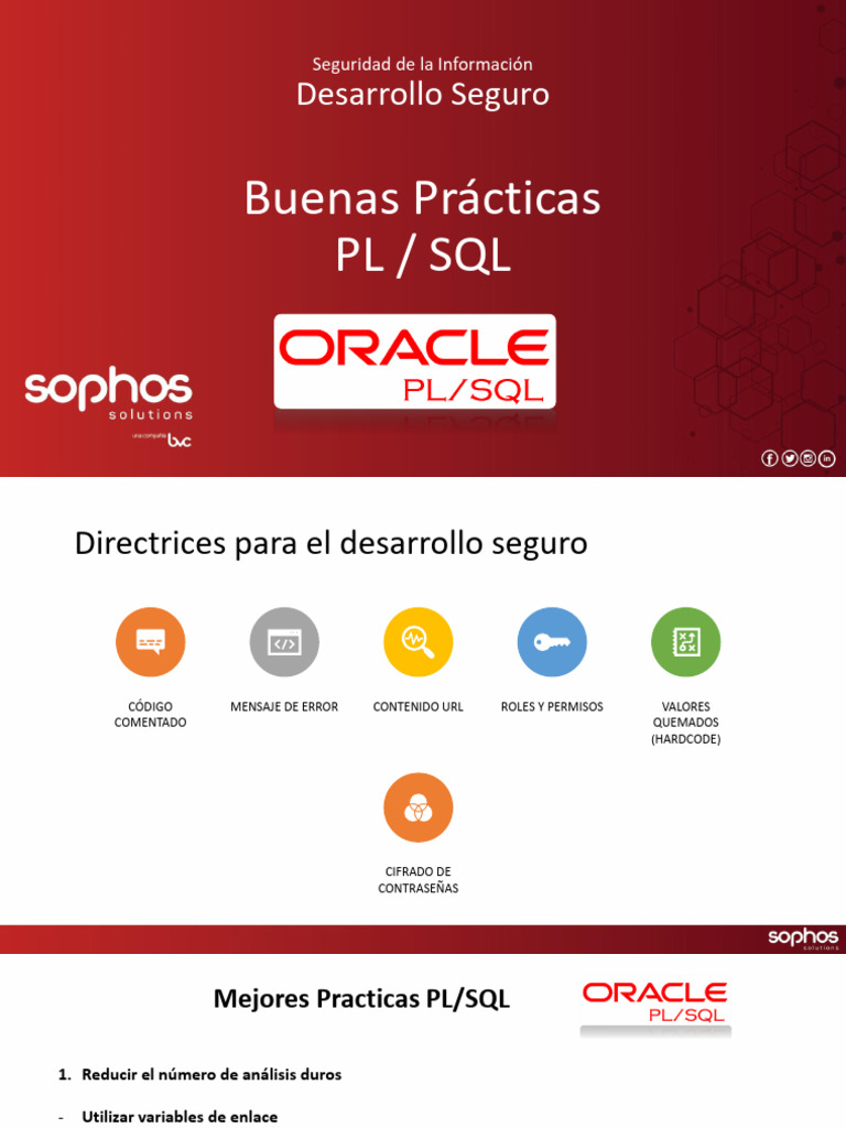 Desarrollo Seguro - Buenas Practicas PL-SQL | PDF | Pl / Sql | SQL