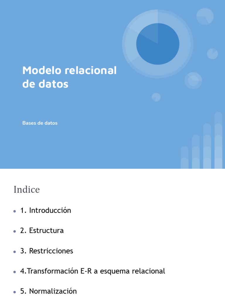 Tema 3A - Modelo Relacional | PDF | Base de datos relacional | Bases de datos