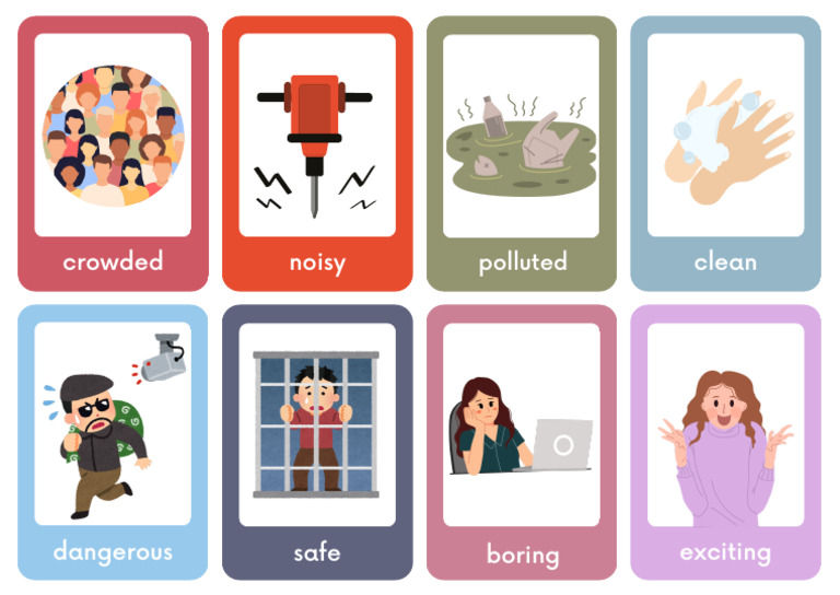 Colorful Fun English Routines Classroom Rules Flashcards | PDF