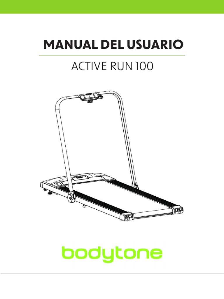 Manual de Usuario Cinta Active Run 100 | PDF | Tornillo | Rueda de andar
