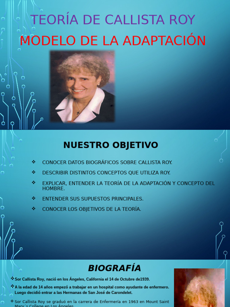 Exposición Callista Roy | PDF | Teoría | Enfermería