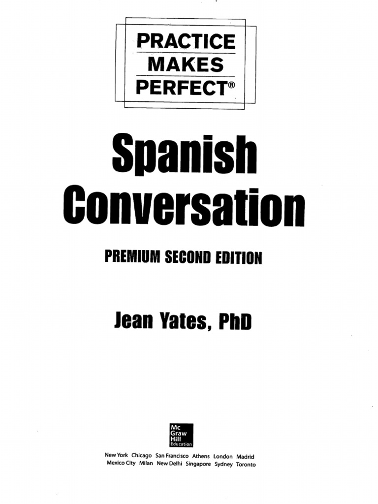 Spanish Conversation Chapter 1-5 | PDF