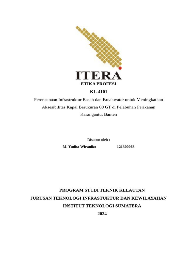 M. Yudha Wiraniko - 121300068 - Tugas BAB 1 Draft TA | PDF