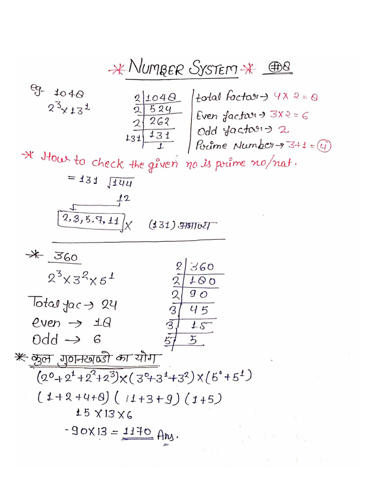 Maths by Rahul Sir Number System 9 | PDF