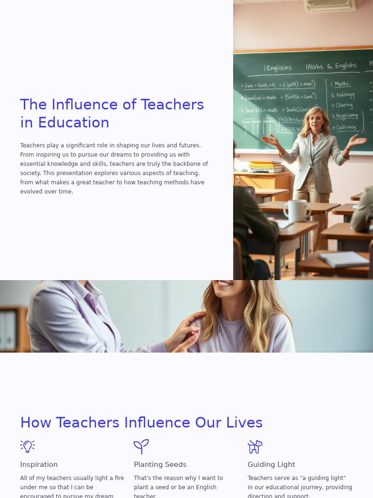 The Impact of Teachers on Education | PDF | Teachers | Knowledge