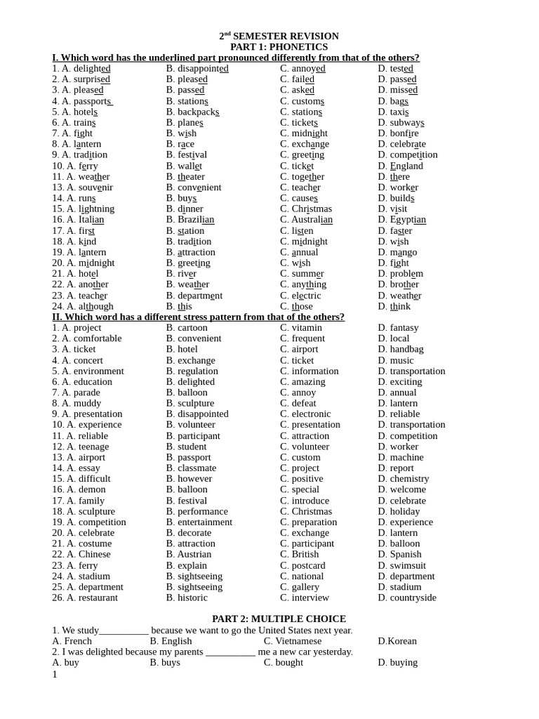 Final - K7 - Isw - Ôn Tập Cuối Hkii (2023-2024) | PDF