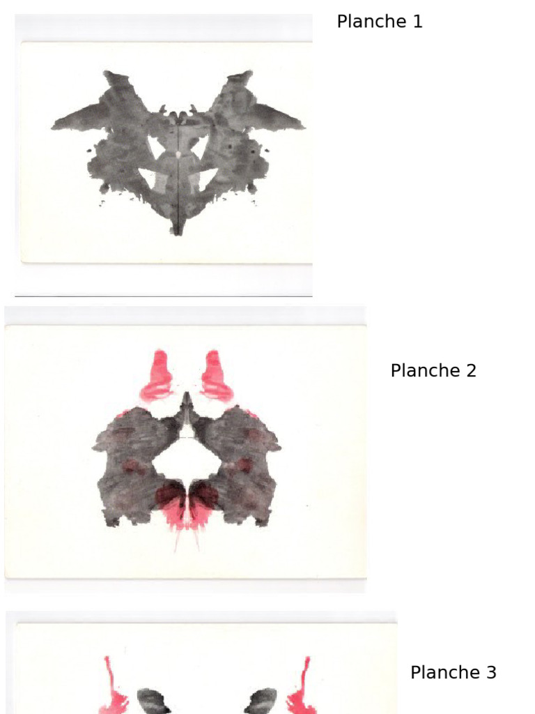 Planche Rorschach | PDF